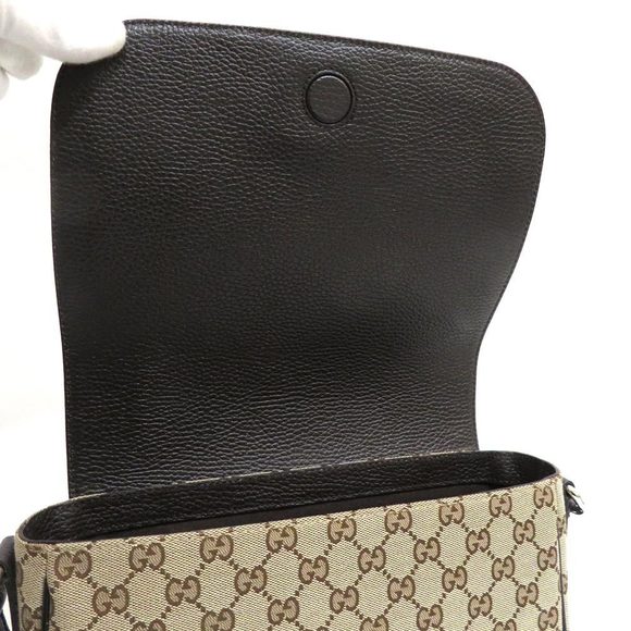 Gucci | Bags | Gucci Canvas Shoulder Rank Tan Gg Bag S Closure Magnetic ...